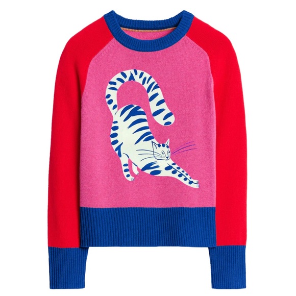 OXKnit | Sweaters | Oxknit Pink Stretching Cat Knit Retro 96s Inspired ...